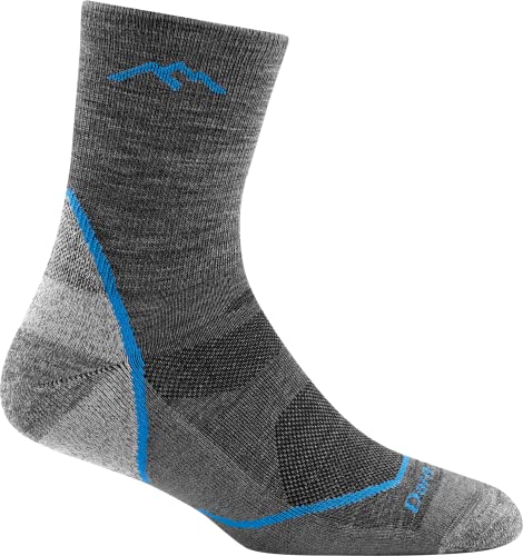 Darn Tough 3023-C-3021-05 Light Hiker Jr. Micro Crew Lightweight with Cushion Gray Large