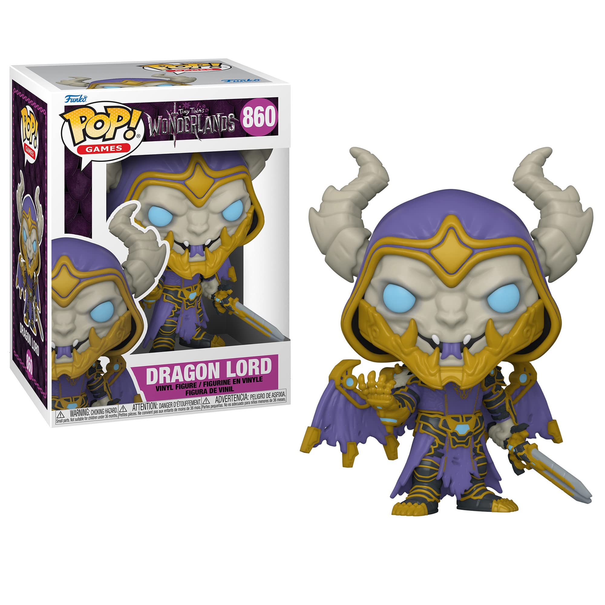 Funko Pop! Games: Tiny Tina's Wonderlands - Borderlands Collectors Set - Includes: Tiny Tina, Butt Stallion, Dragon Lord, and Paladin Mike