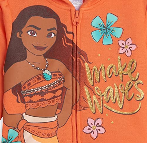 Disney Moana Toddler Girls Zip Up Hoodie 4T