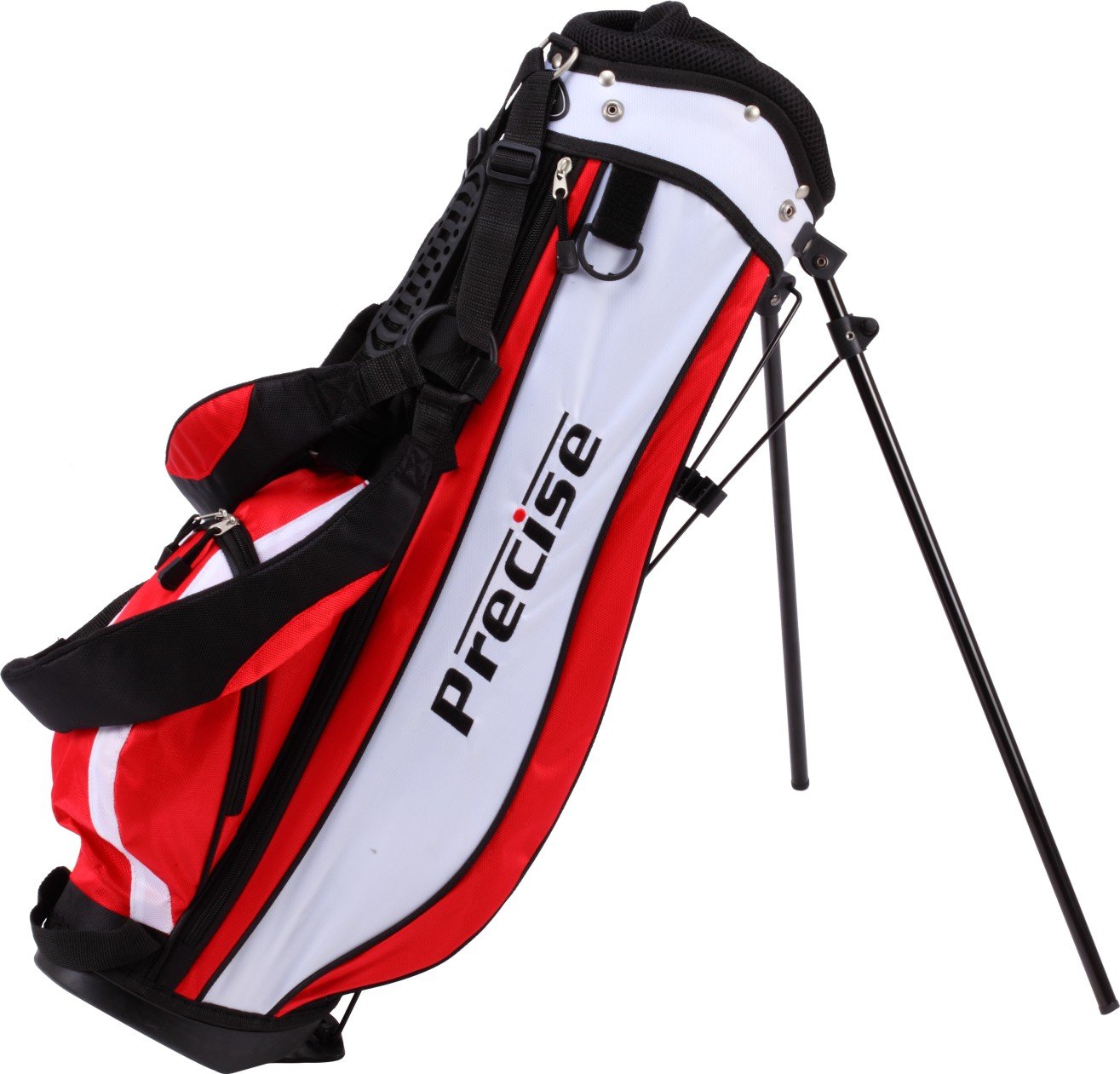 Distinctive Left Handed Junior Golf Club Set for Age 6 to 8 (Height 3'8" to 4'4") Set Includes: Driver (15"), Hybrid Wood (22*), 2 Irons, Putter, Bonus Stand Bag & 2 Headcovers