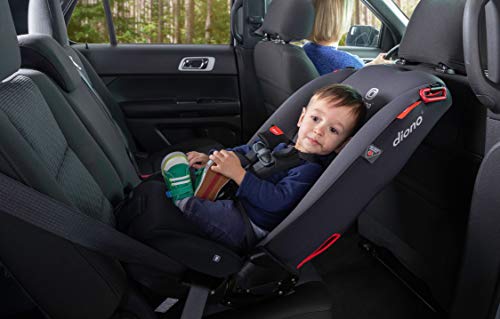 Diono Radian 3R, 3-in-1 Convertible Car Seat, Rear Facing & Forward Facing, 10 Years 1 Car Seat, Slim Fit 3 Across, Red Cherry