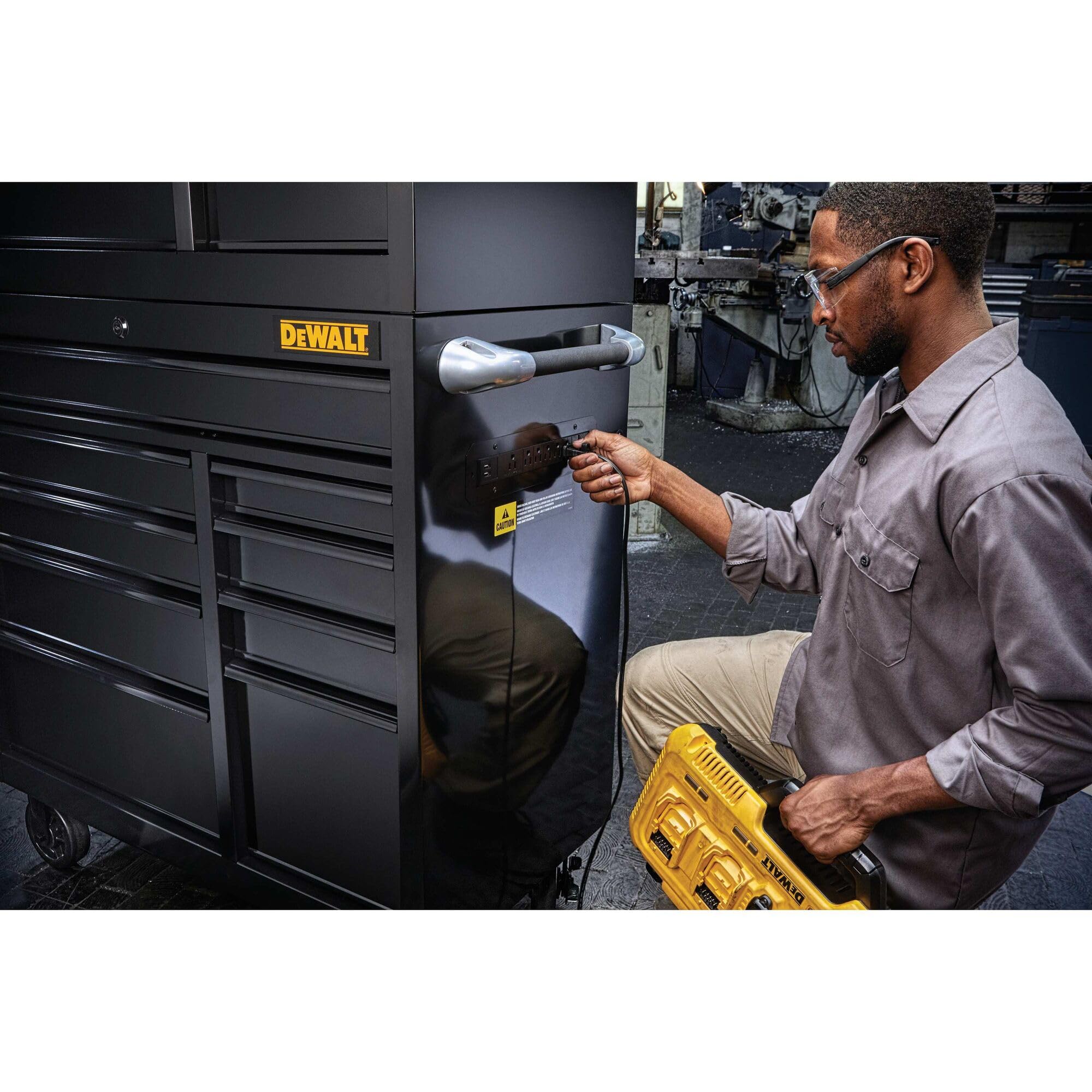 DEWALT Rolling Tool Cabinet, 9-Drawer, 41-in., Black (DWST24190)
