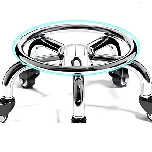 Figrosd Low Rolling Stool Roller Short Stools Universal Swivel Caster Stools Easy Mobility and Convenient Work,9 inch Height-Weight Capacity 350 Pounds (Black)