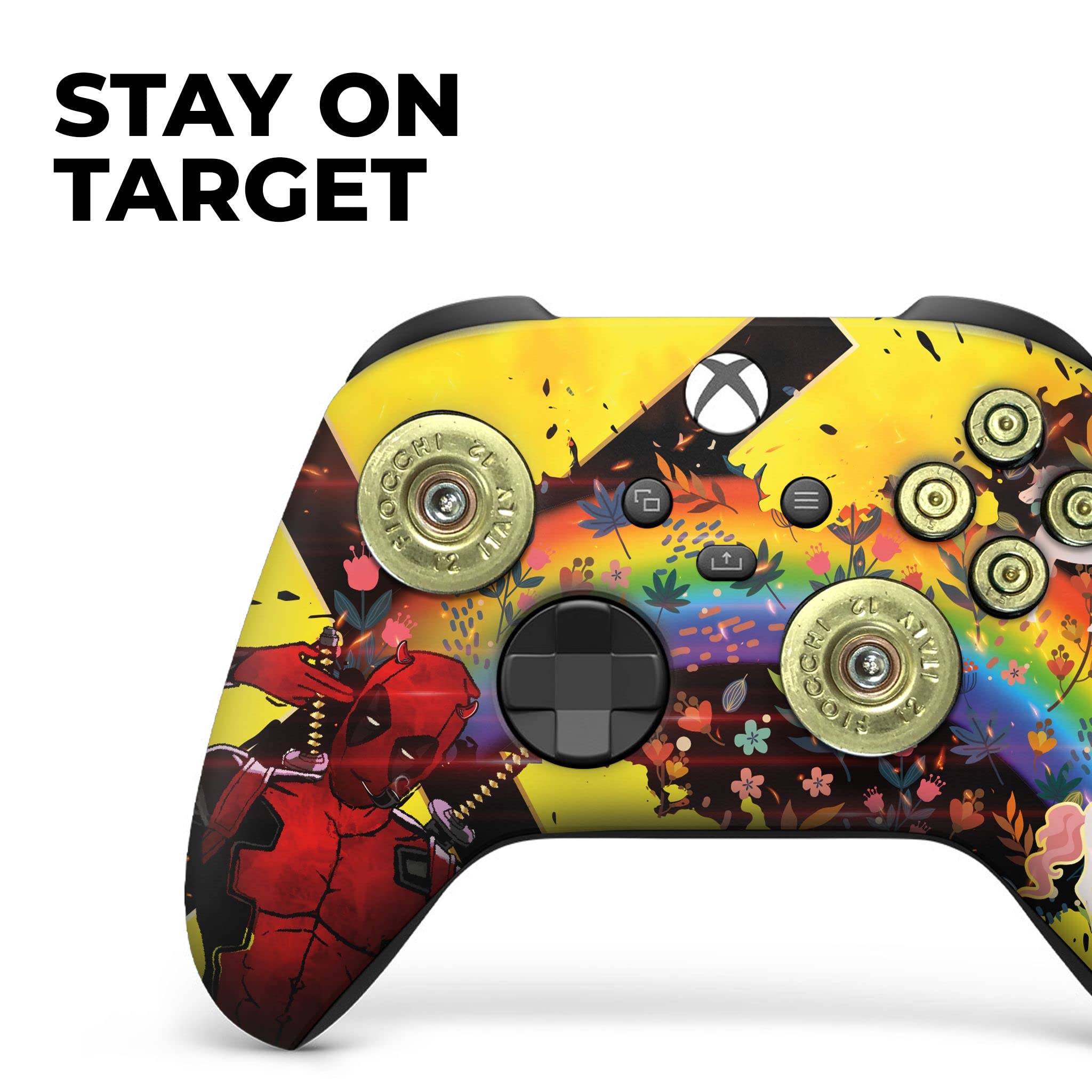 DreamController Deaddpool X Custom X-box Controller Wireless compatible with X-box One/X-box Series X/S Proudly Customized in USA with Permanent HYDRO-DIP Printing (NOT JUST A SKIN)