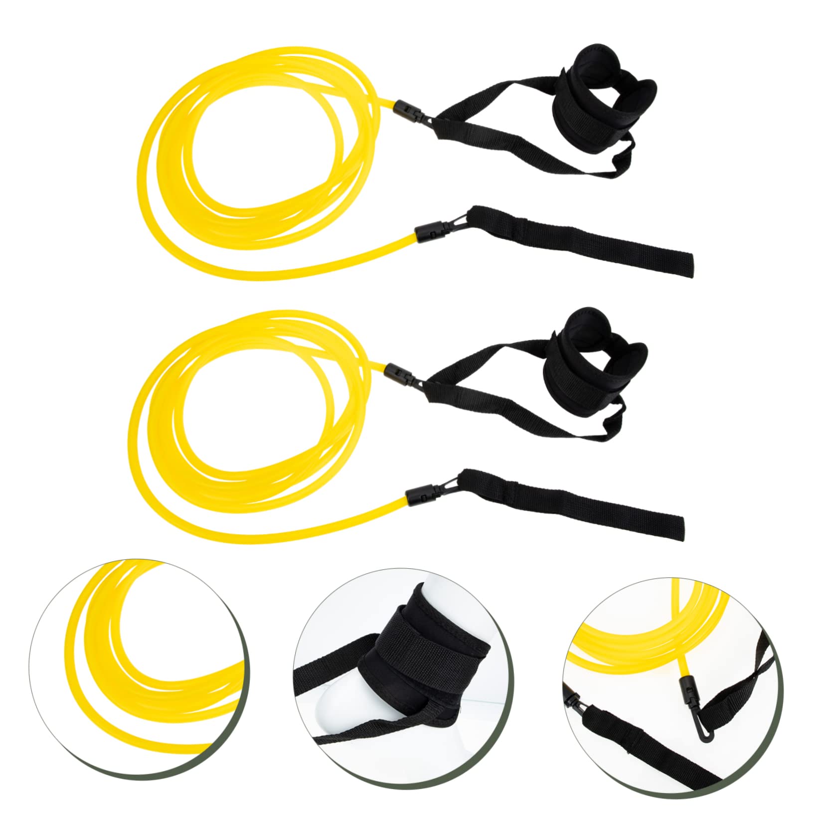 GAFOKI 2 Sets Swimming Training Belt Workout Belt for Men Yoga Accessories Exercise Accessories Swim Tether Stationary Exercises Resistance Rope Exercise Bands Resistance Men Ankle Straps