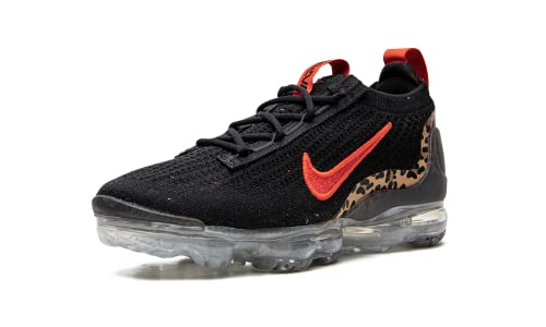 Nike womens Air Vapormax 2021 FK shoe, Black/Crimson/Brown, 6