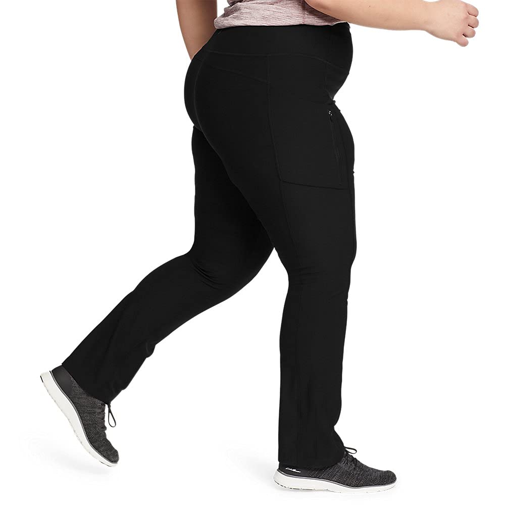 Eddie Bauer Women's Trail Adventure High-Rise Pants, Black, Medium