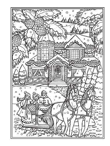 Creative Haven Country Christmas Coloring Book (Adult Coloring Books: Christmas)