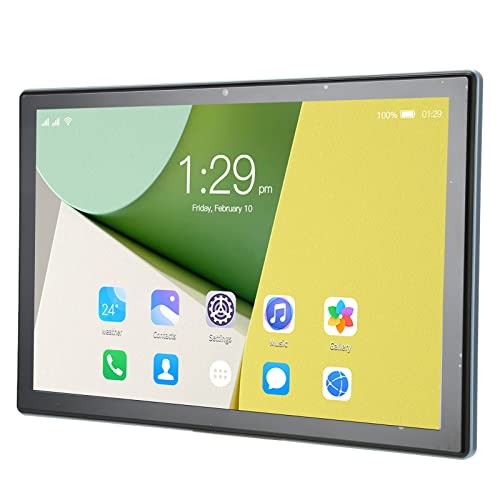 DAUERHAFT 10.1 Inch Tablet, 8 Core CPU Tablet, Support 5G WiFi Tablet, 8GB 256GB Dual SIM Dual Standby Calling Tablet, Fast Charging Tablet for Android 12(Blue)