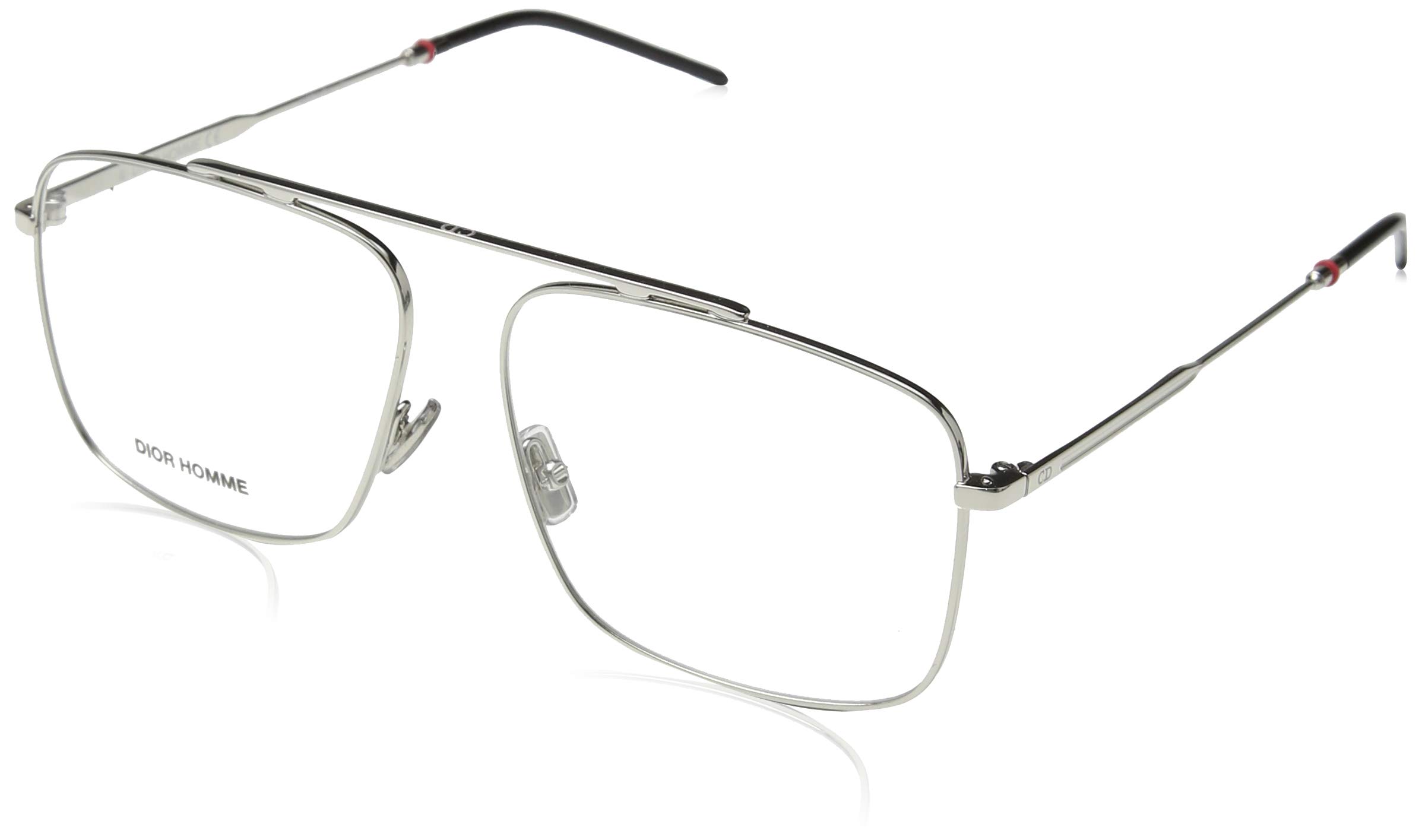 Dior Homme CD 220 010 Palladium Metal Aviator Eyeglasses 58mm