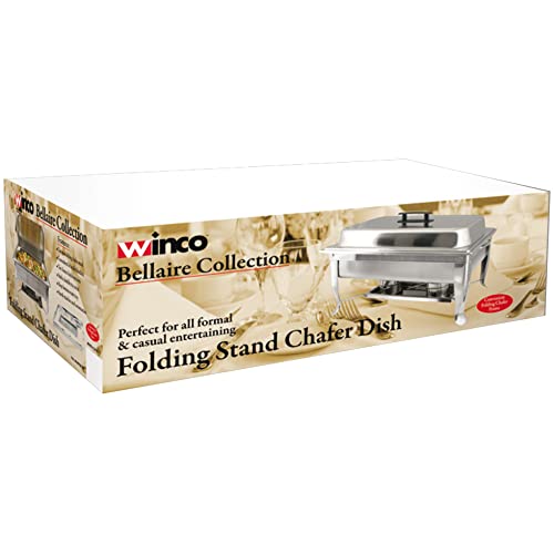 Winco 8-Quart Foldable Frame Chafer Set, Full