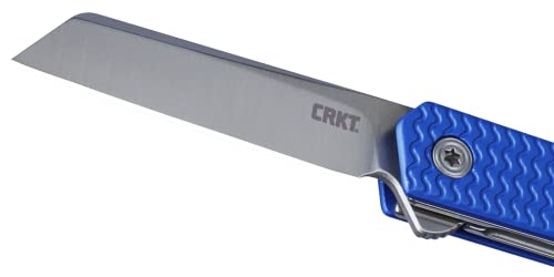 CRKT Ceo Microflipper EDC Folding Pocket Knife: Gentleman's Knife, Everyday Carry, Liner Lock, Aluminum Handle with Deep Carry Pocket Clip 7083