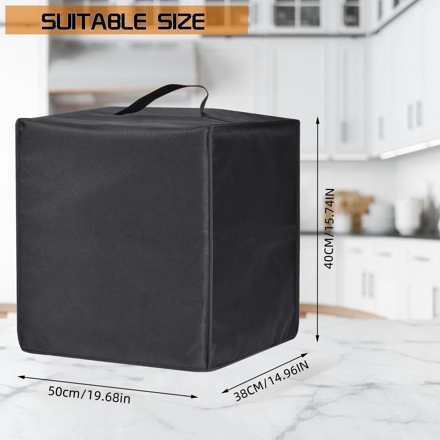 Ice Maker Dust Cover, Waterproof and Dustproof Ice Maker Dust Cover for GE Profile Opal 2.0 Countertop Ice Maker/Portable Ice Maker/Ice Cube Maker/Ice Maker (19.68Dx14.96wx15.74H)