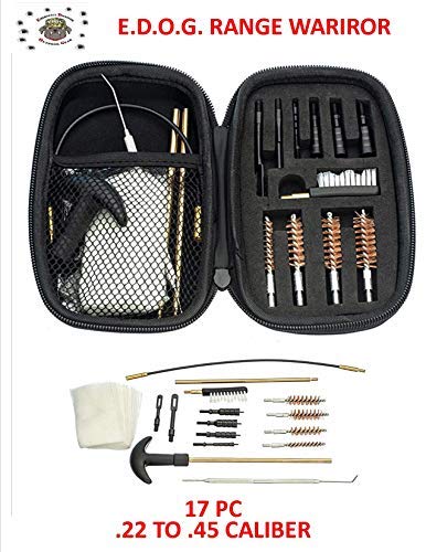 EDOG Range Warrior 27 Pc Gun Cleaning Kit - Compatible with Springfield Armory Hellcat - Schematic (Exploded View) Mat, Range Warrior Universal .22 9mm - .45 Kit & Tac Book Accessories Set