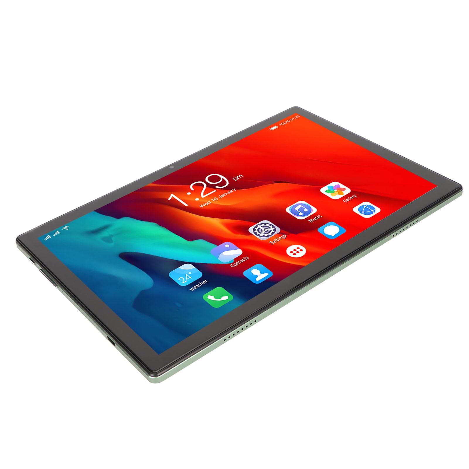 DAUERHAFT 10.1 Inch Tablet Dual Speakers Dual Camera Support 100-240V Fast Charging 8GB 256GB Tablet for Android 12 for Home (US Plug)