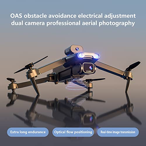 Upgraded JY08 GPS Flow Light Drone, Luxurious WiFi FPV Drone With 4K HD Camera Altitude Hold Mode Foldable RC Drone Quadcopter Circle Fly, Route Fly, Altitude Hold, Headless Mode