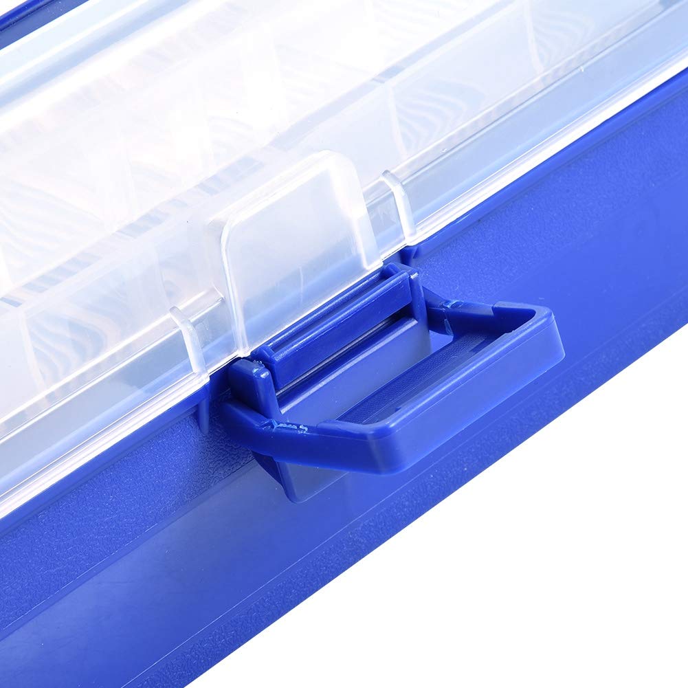 Fishing Tackle Box, Fishing Lures Baits Tackle Box and Lure Kit Portable Organizer with 3 Layers Dividers Large capacity Tool for Lures Hooks