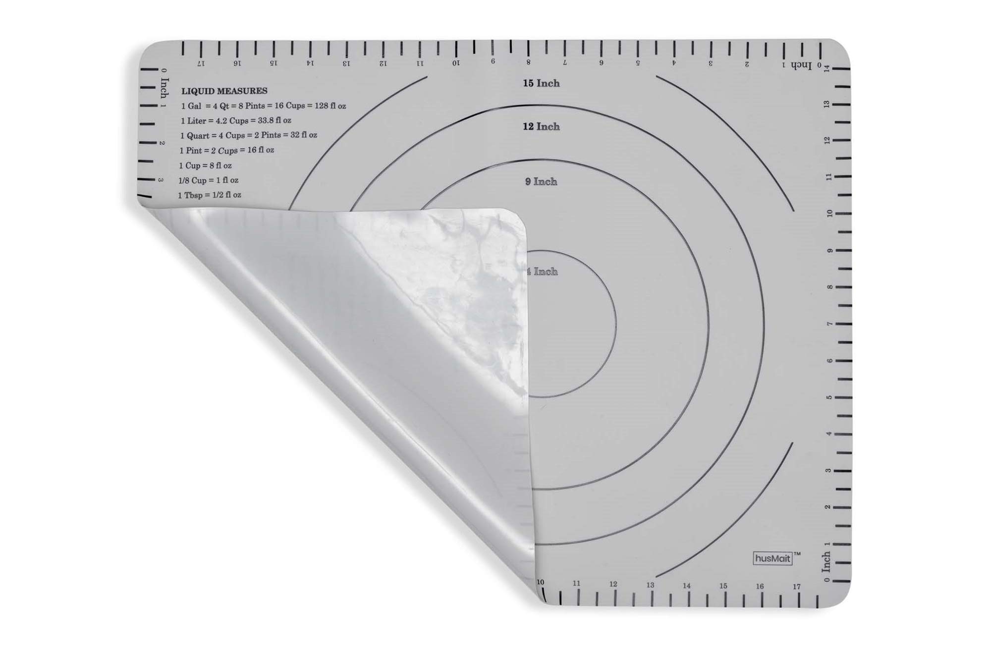husMait Silicone Rolling Mat - Premium Kitchen Pastry Mat for Rolling and Baking Prep - Great for Making Dough, Pastries, Pizza and Pie
