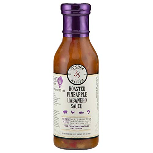 Fischer & Wieser Roasted Pineapple Habanero Sauce, 13.75 Fl Oz (Pack of 2)