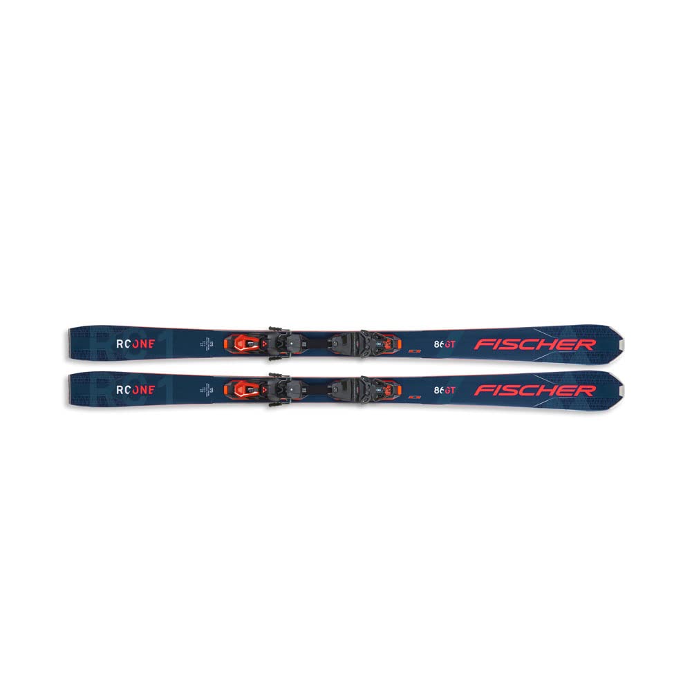 Fischer 2022 RC ONE 86 GT Men's Skis with RSW 12 GW Powerrail Bindings (175)