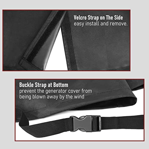 Generator Cover Heavy Duty Waterproof Cover for Generator Outdoor Generator Covers for 3000-5000 Watt Generators (38 x 28 x 30)