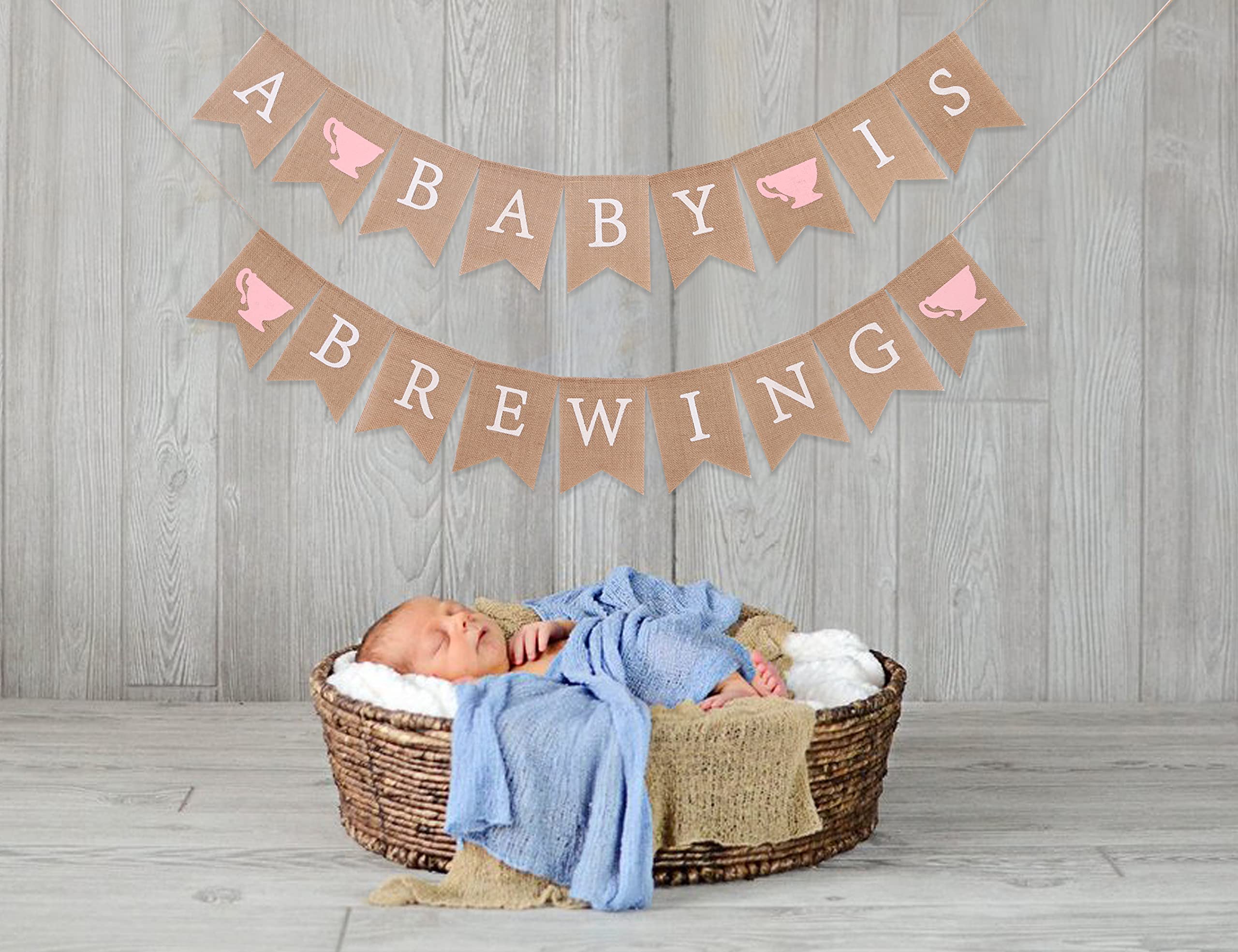 Tea Party Bridal Shower - Tea With The Bride To Be, Bridal Shower Burlap Banner, Bride To Be Banner, Tea Party Shower Decorations (Tea With The Bride To Be)