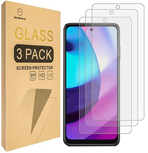 Mr.Shield [3-Pack] Screen Protector For Motorola Moto G 5G (2022) [Upgrade Maximum Cover Screen Version] [Tempered Glass] [Japan Glass with 9H Hardness] with Lifetime Replacement