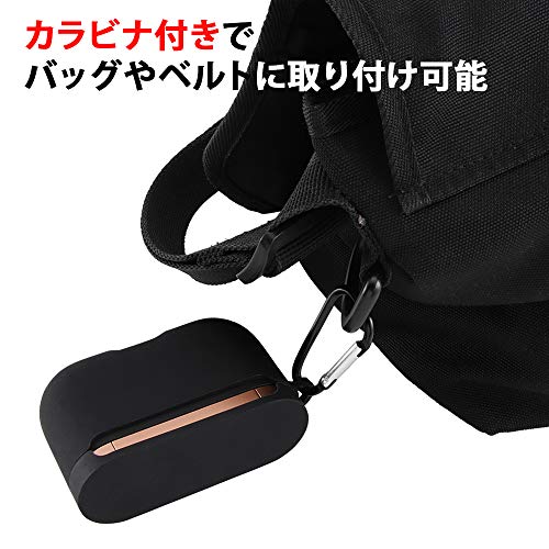 Digital Alchemist Sony Wireless Noise Cancelling Stereo Headset WF-1000XM3 Shockproof Silicone Case with Carabiner Black DT-SF1XM3C1/B