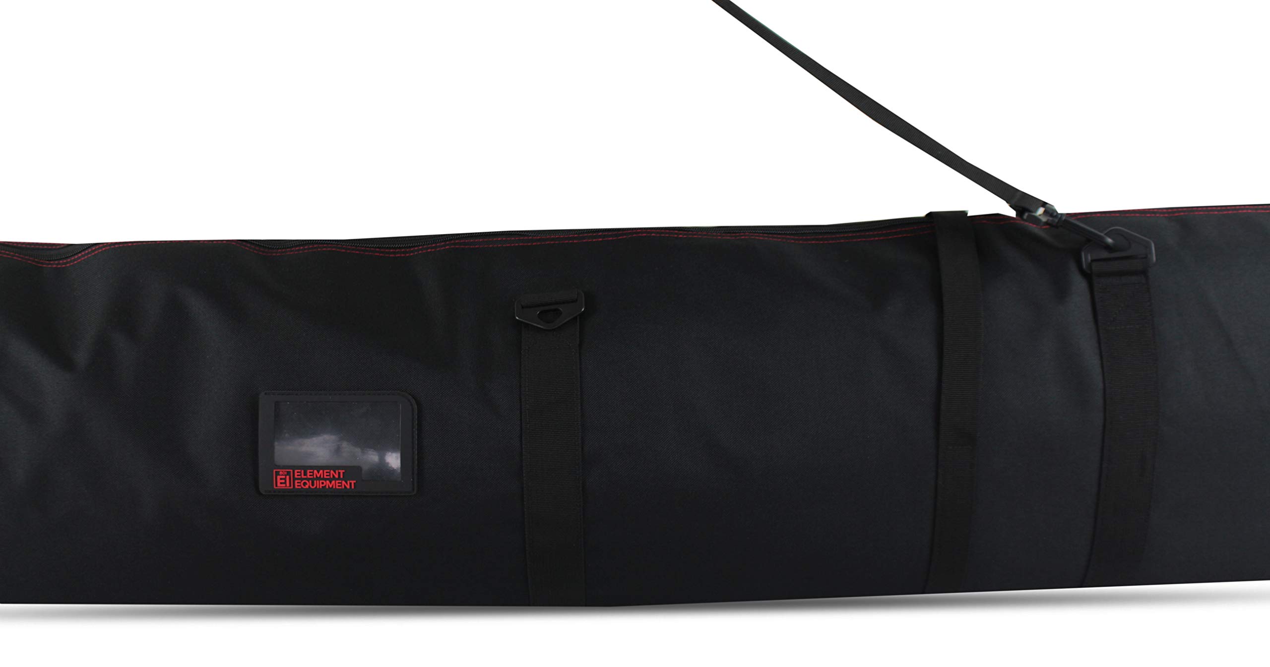 Element Equipment Padded Ski Bag Adjustable One Size Fits All Travel Ski Bag Black/Red