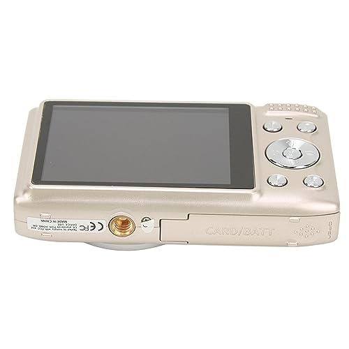 Digital Camera, Digital Video Camera Multifunction Face Recognition 16X 58M 4K Outdoor (Gold)