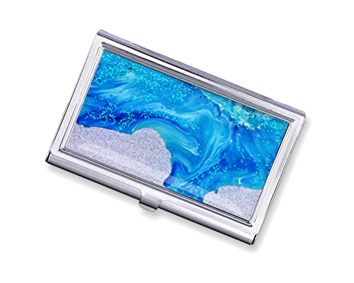 custom business card holder work friend gift, stainless steel credit card case, travel business card case (STYLE E)