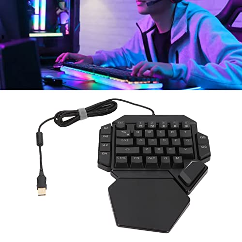 Ruining One Handed Gaming Keyboard, One Handed Keyboard Ergonomic Design for Dorm for Game for Home