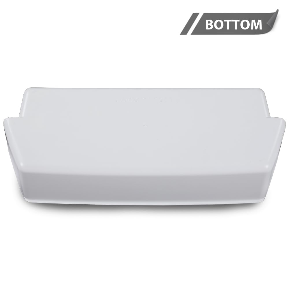 CROSSDESIGN Refrigerator White Shelf Bin Compatible with Whirlpool Kenmore Roper Refrigerators 2187172