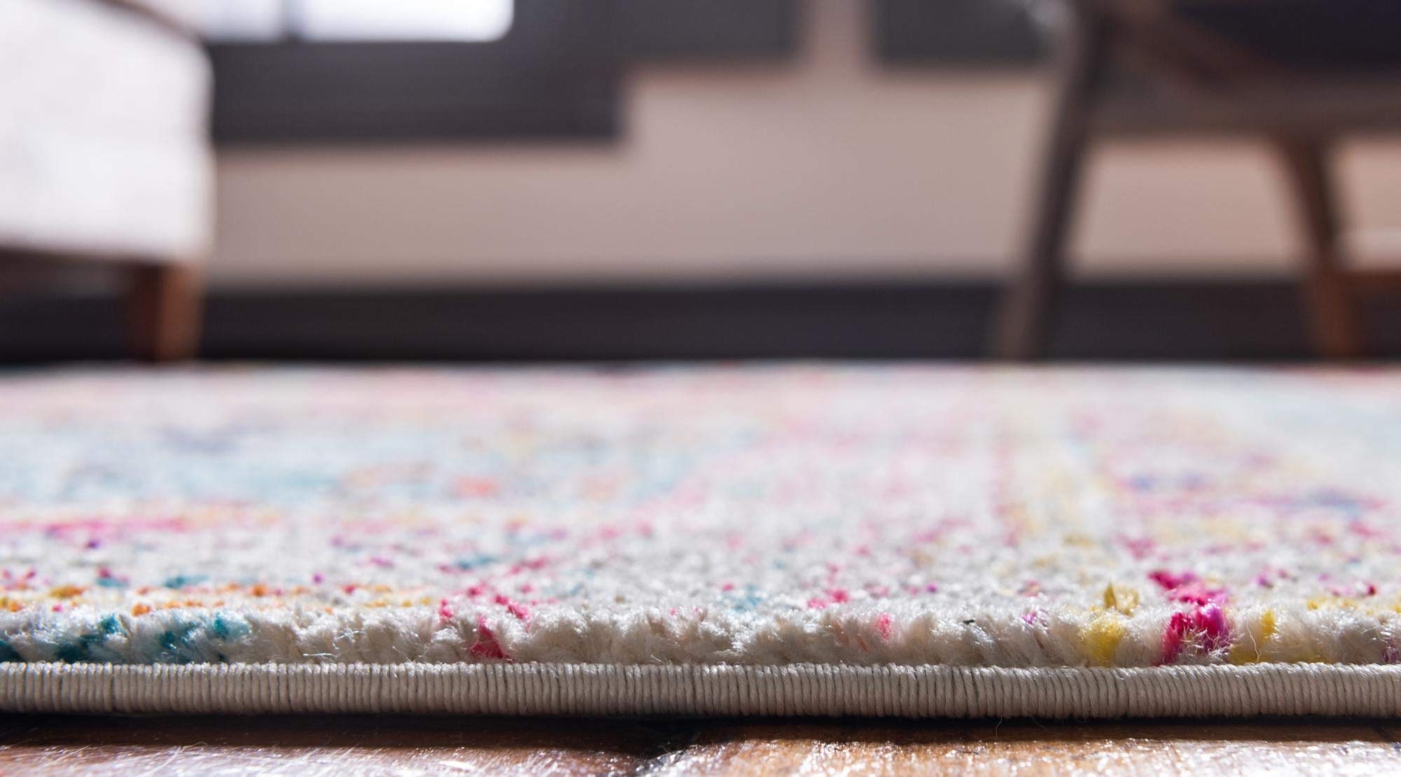 Rugs.com El Paso Collection Rug – 4' x 6' Multi Medium Rug Perfect for Living Rooms, Large Dining Rooms, Open Floorplans