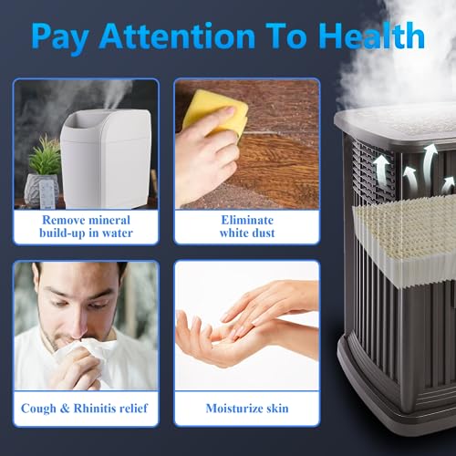 Funmit 1043 Super Humidifier Wick Filter (3 Pack) Replacement for Essick Air AIRCARE EP9500, EP9700, EP9800, EP9R500, EP9R800, 821000, 826000, 826800, 831000 Bemis Space Saver 800 8000 Humidifiers