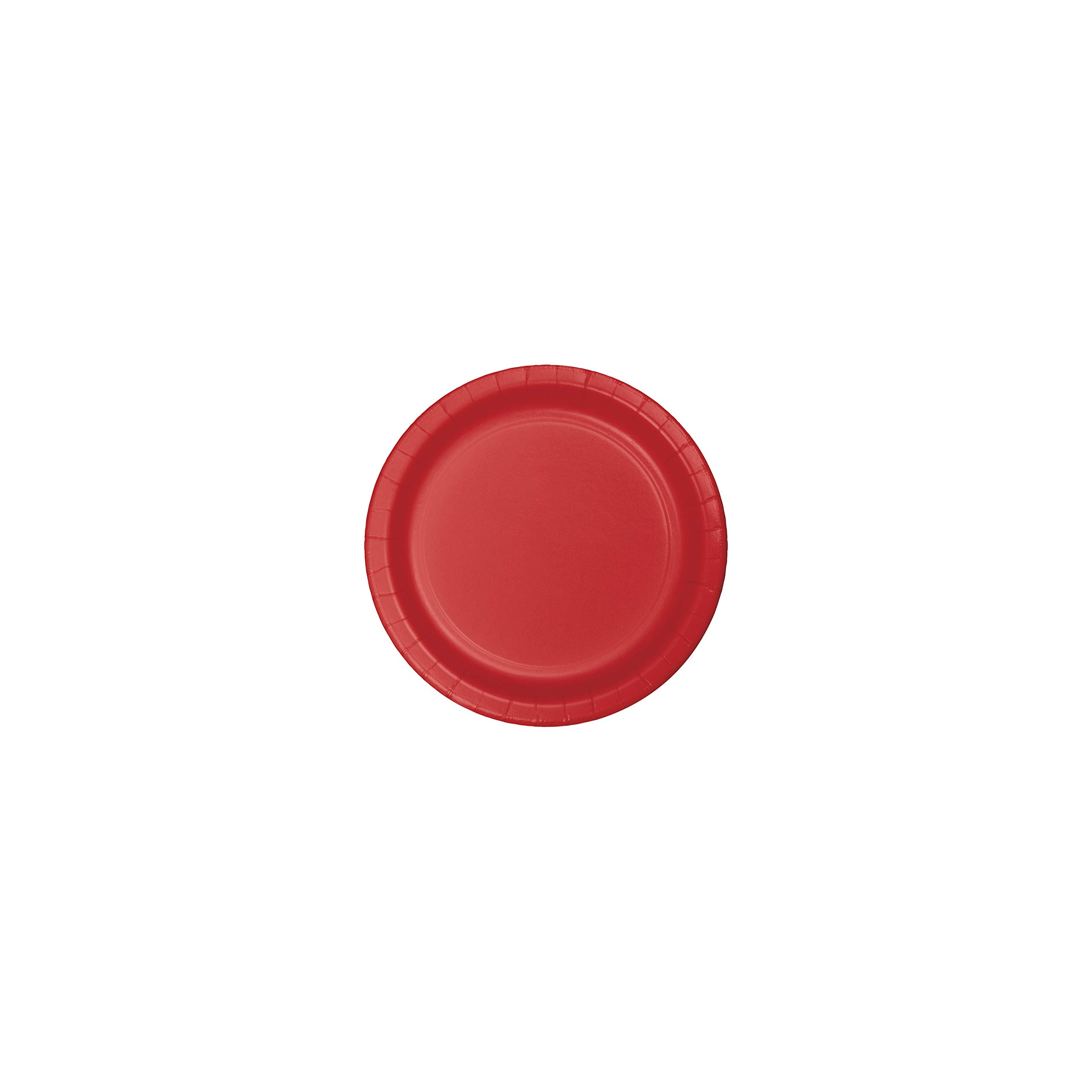 Creative Converting 75-Count Value Pack Paper Dessert Plates, Classic Red -