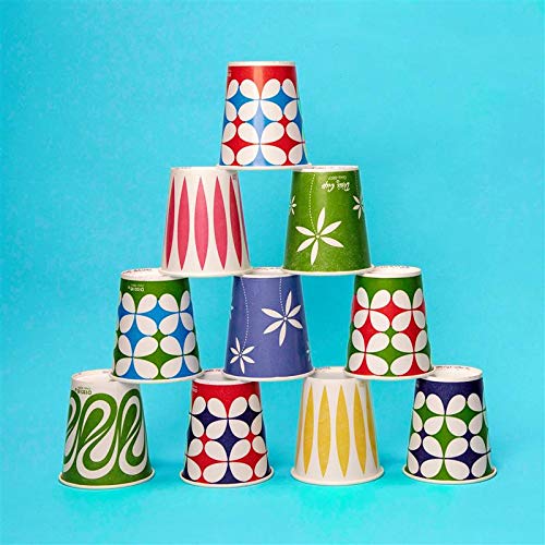 Dixie Multi-Purpose, 5 oz Paper Cups, Box of 100 Cups, Colors/Styles Vary, Multicolor (15964)