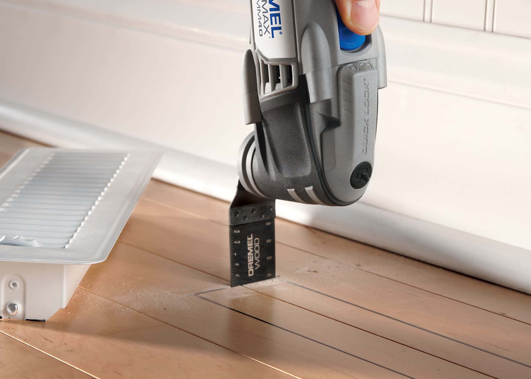 Dremel MM480 Wood Drywall Oscillating Multitool Blade, High Speed Steel Saw Blade Ideal For Wood Cutting Applications – Universal Quick-Fit Interface Fits Bosch, Makita, Milwaukee and Rockwell , Black