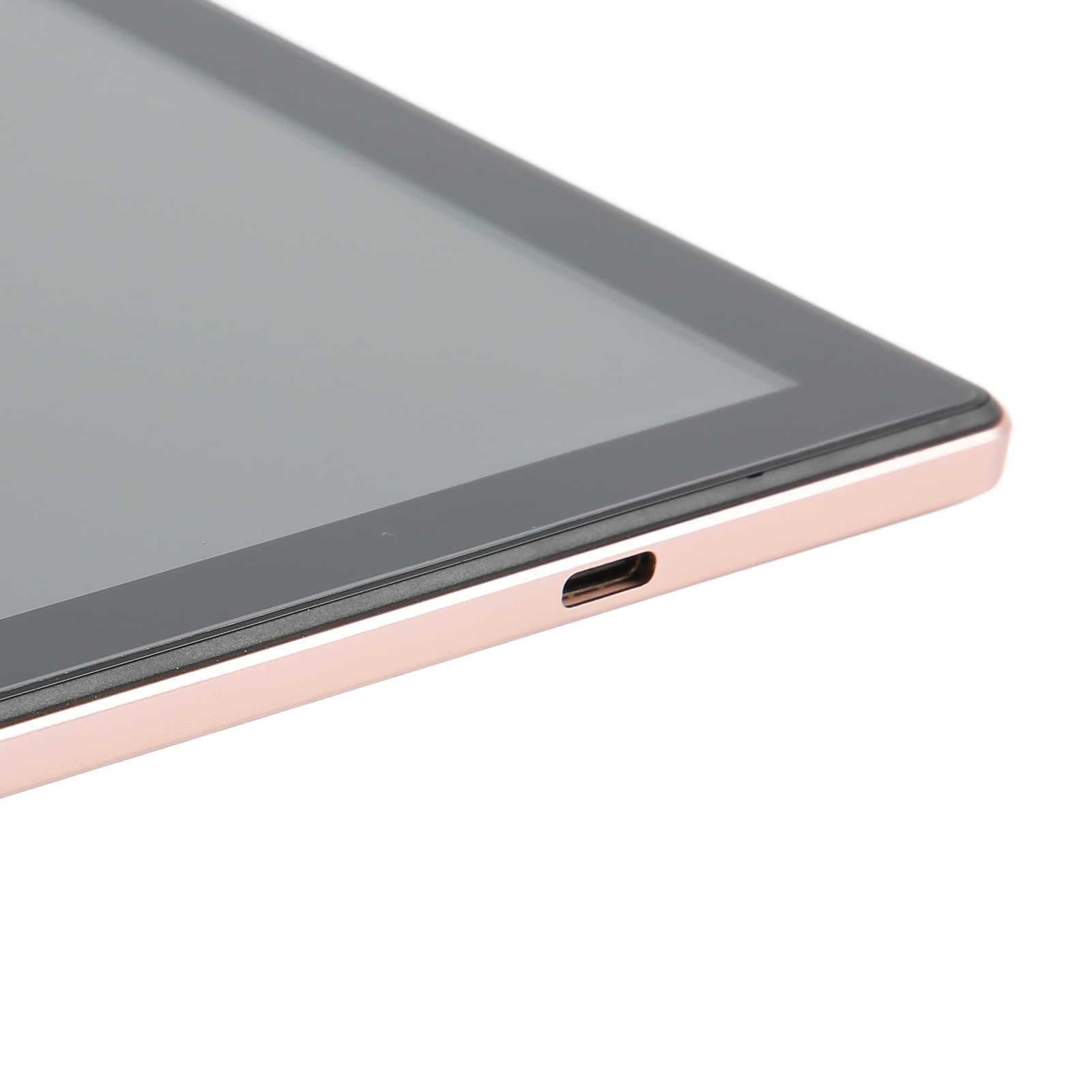 DAUZ 64GB Tablet, 4G LTE Rose Gold 100‑240V Octa Core Gaming Tablet (EU Plug)