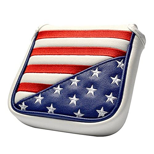 DMYIZZ Square Mallet Putter Cover Golf Headcover for Taylormade Spider Tour Magnet US (ONE Size, USA)