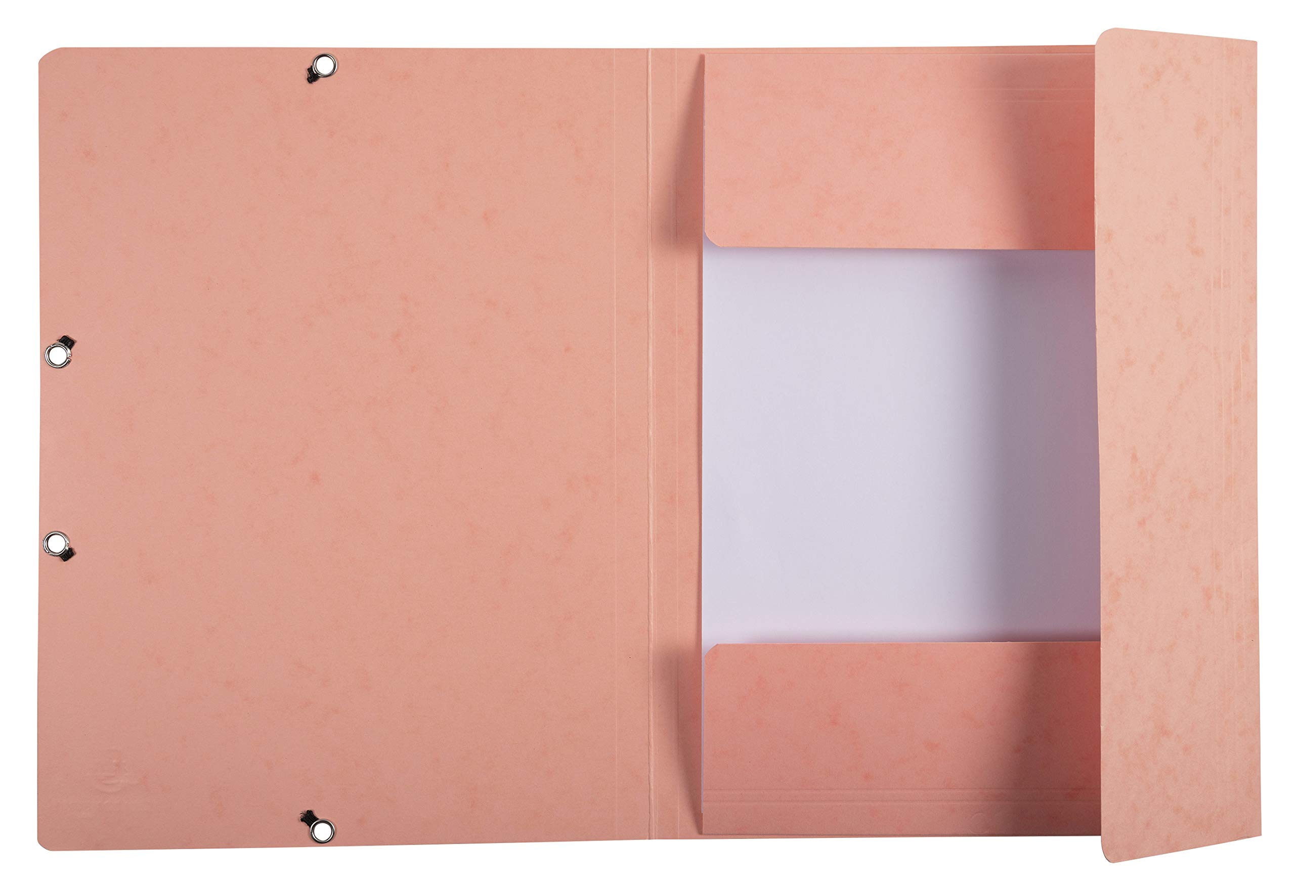 Exacompta 55560E Elasticated Document Folder with 3 Flaps in Glossy Card 400 g/m2 for A4 Document Filing Assorted Colours
