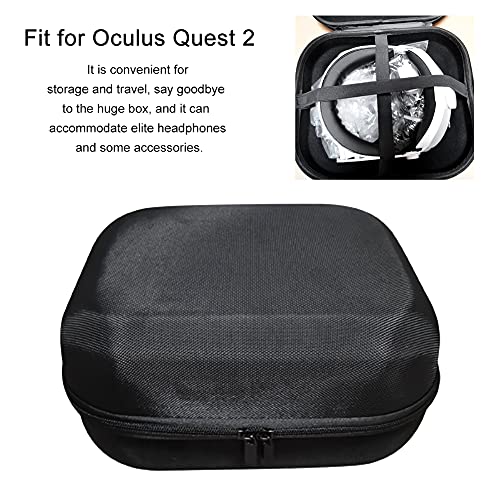 EKDJKK VR Headset Storage Bag with Strap, Home Hard Carrying Case VR Gaming Headset and Touch Controllers Accessories Fit for Oculus Quest 2