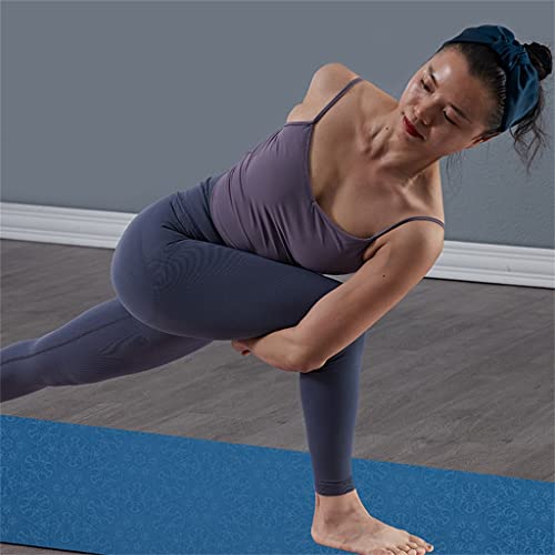 EKDSPW Kaleidoscope Pattern PU Natural Rubber Yoga Mat Sports Fitness Thickened Widened Large (Color : A, Size
