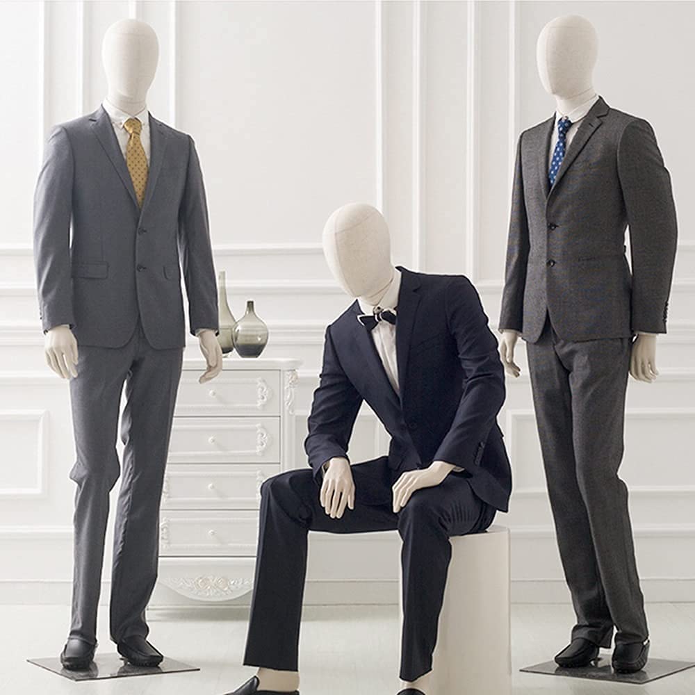 Dressmaking Mannequin Dummy Male Dressmakers Dummy Mannequin Body Torso with Adjustable Tripod | Bust Tailor Mannequin Dummy for Clothing Dress Display