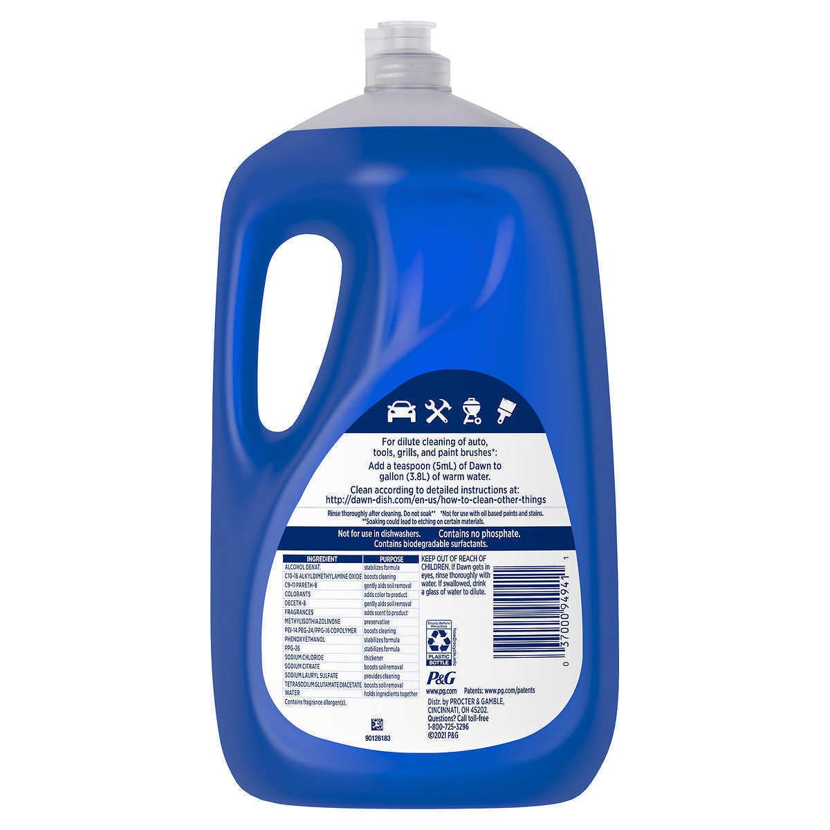 Dawn Platinum Dish Soap Liquid, Advanced Power 90 fl oz. (1) Set with Dishwashing Sponges, 24 pack (1) Boxed by Fusion Shop Store