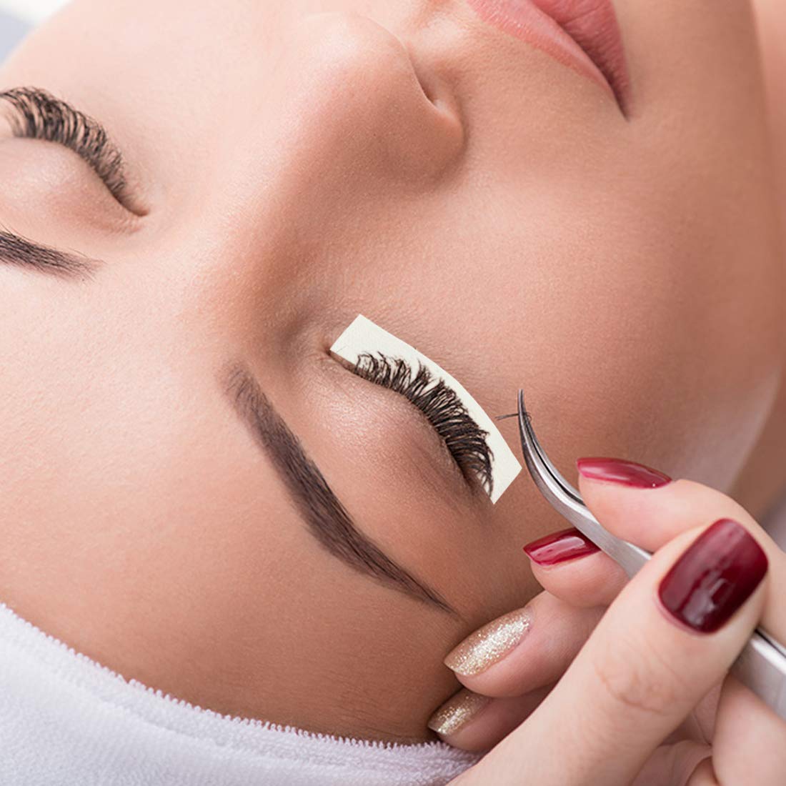EMEDA Eyelash Extension Eye Tape 8 Rolls White Paper Breathable Micropore Fabric Medical Tape Under Eye for Lash Extensions Supplies Individual Eye Lashes Tools (8 Rolls 7m Each Roll)