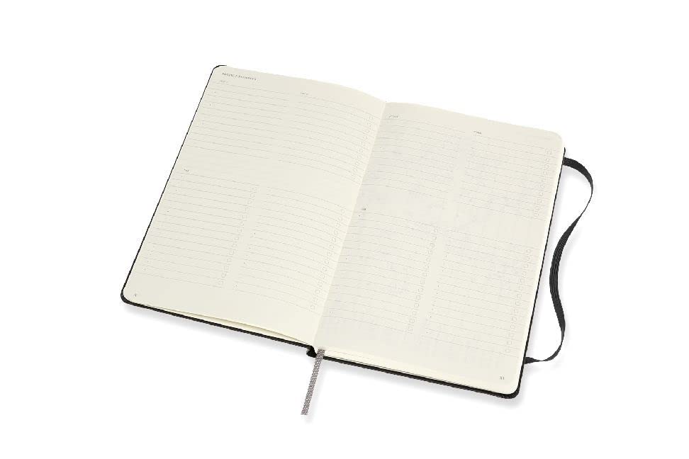 Moleskine PRO Notebook, Hard Cover, Large (5" x 8.25") Professional Project Planning, Black, 240 Pages
