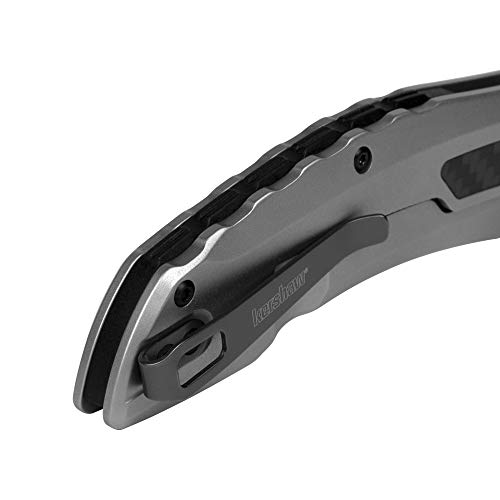Kershaw Norad Folding Pocket Knife, 3.3 Inch Blade with Manual Open, Frame Lock (5510), Black