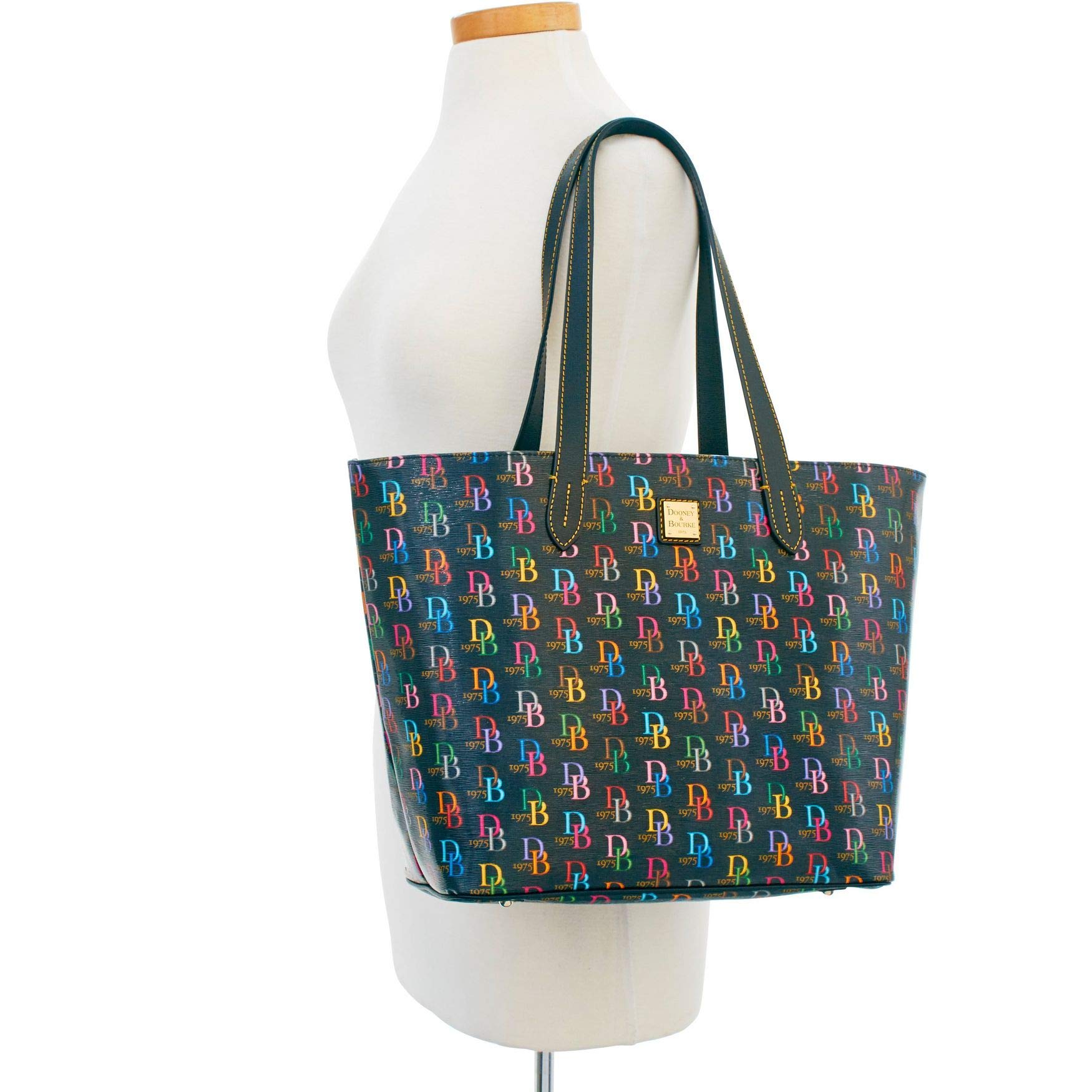 Dooney & Bourke DB75 Multi Large Zip Shopper Slim Wristlet Tote