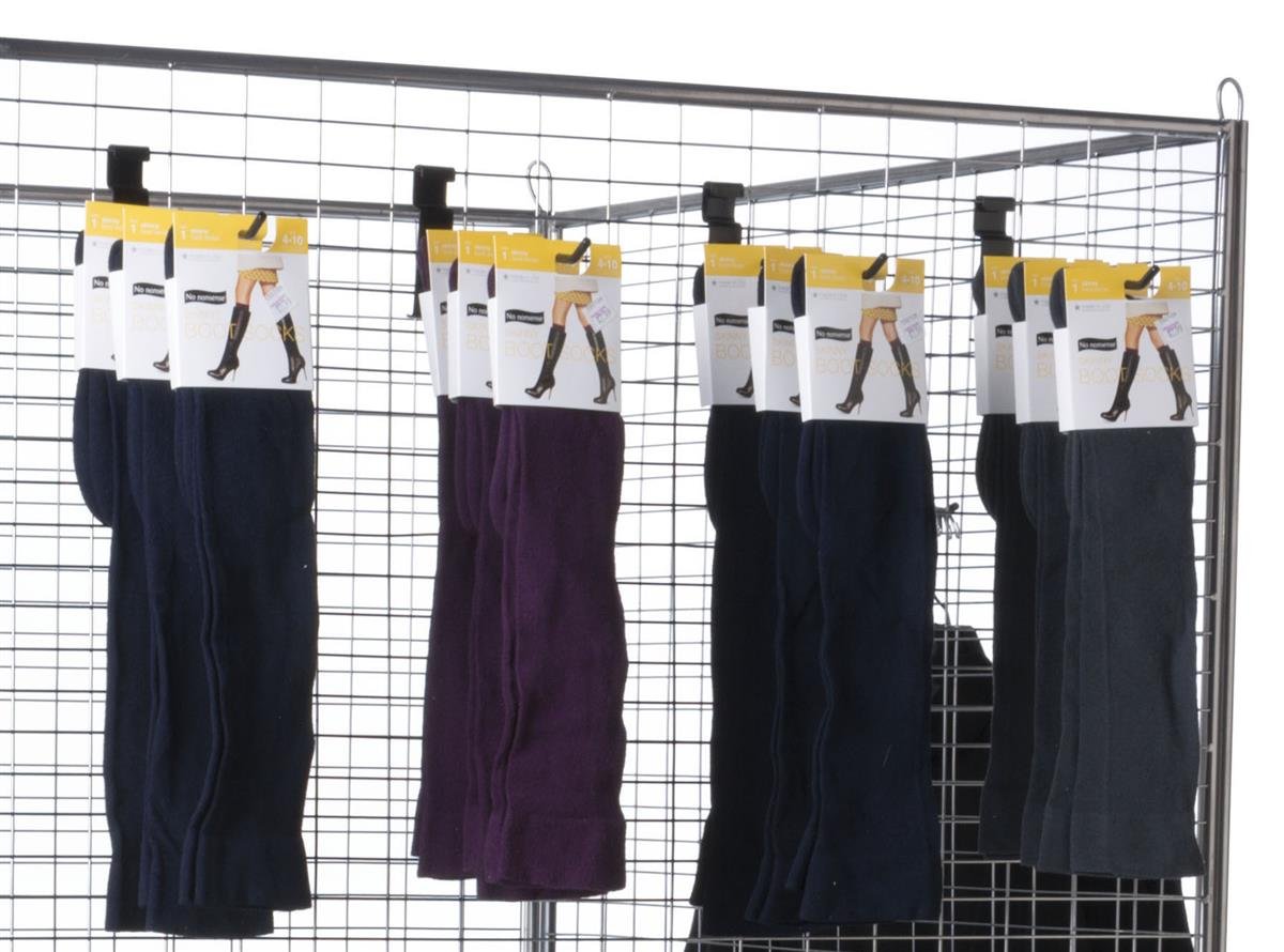 Displays2go 75 Inch 2-Panel Exhibit Displays, Iron Construction, Floor Standing, Double Sided β Silver Finish (AD2PNL)